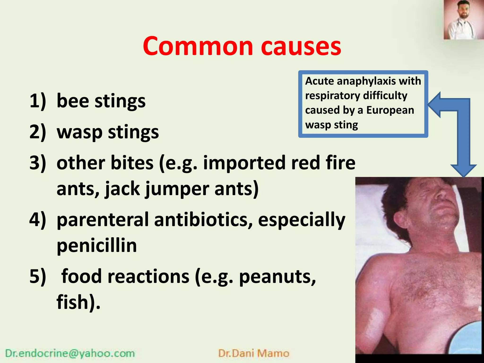 Acute anaphylaxis and anaphylactic reactions | PPTX