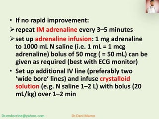 Acute anaphylaxis and anaphylactic reactions | PPTX