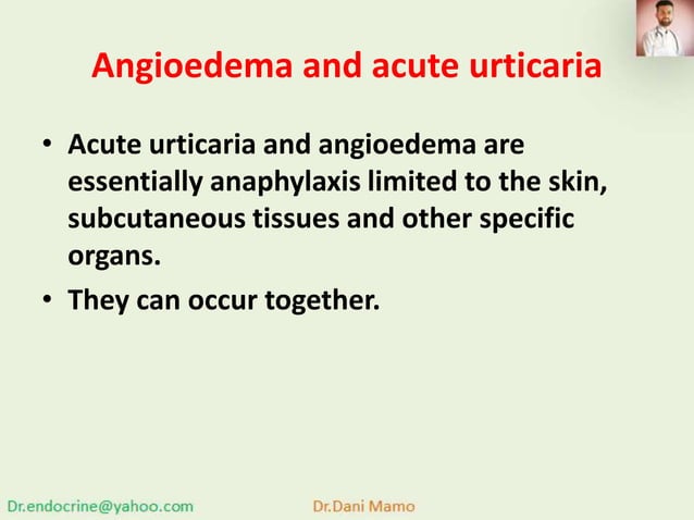 Acute anaphylaxis and anaphylactic reactions | PPTX | First Aid | Injuries