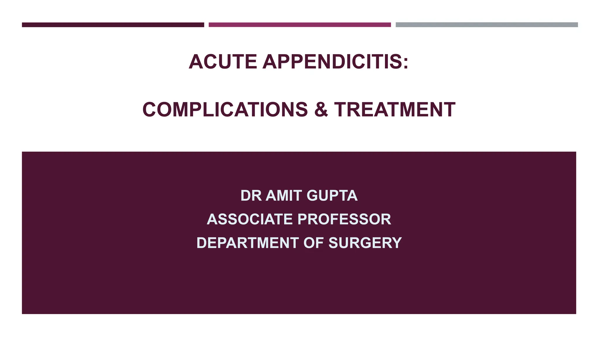 acute and chronic appendicitis presentation .ppt