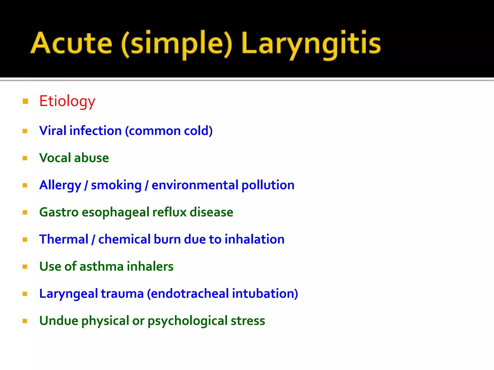 ACUTE AND CHRONIC CONDITION OF PHARYNX & LARYNX.ppt