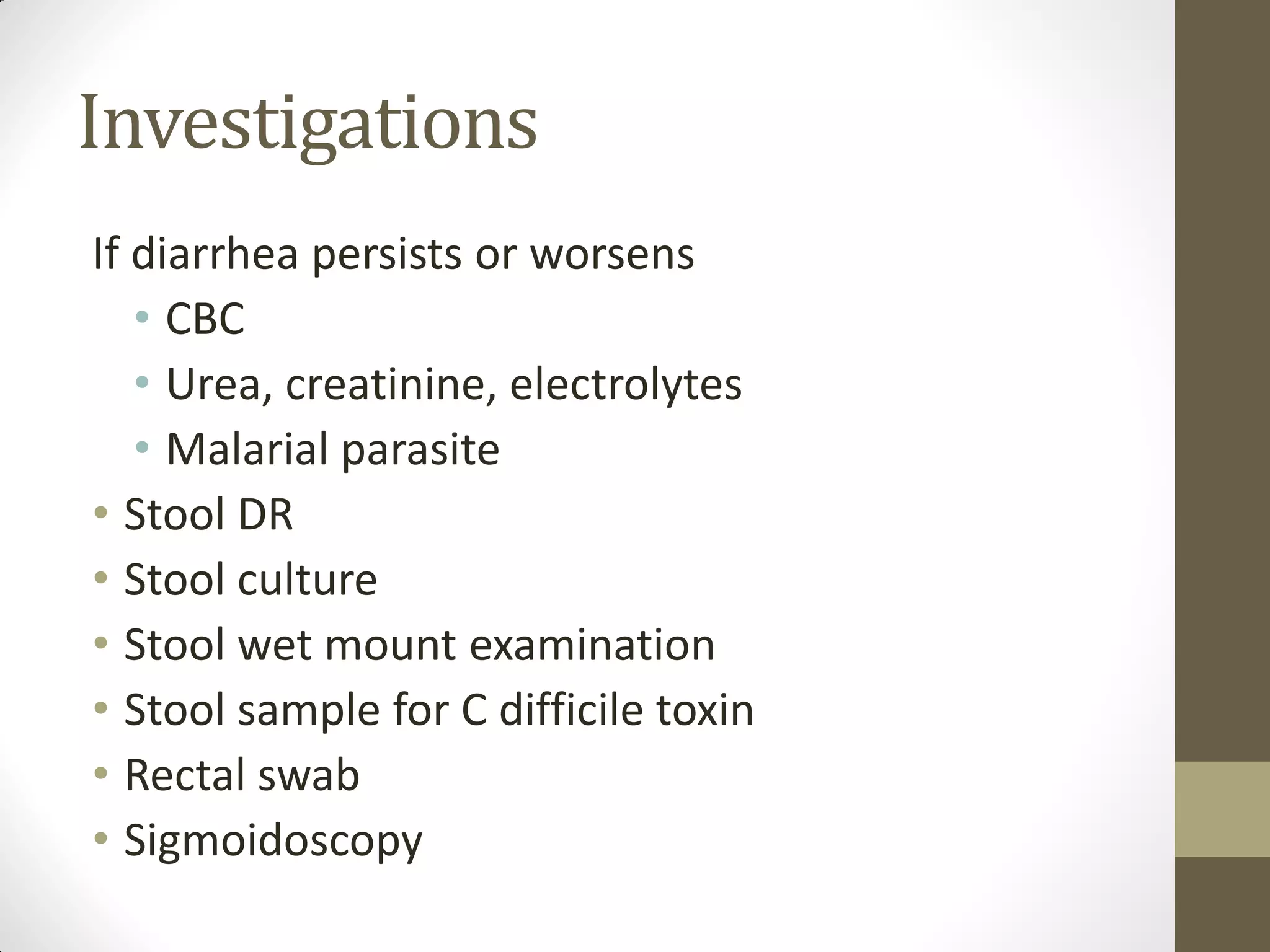 Acute and chronic diarrhea | PDF