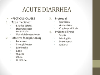 Acute and chronic diarrhea | PDF