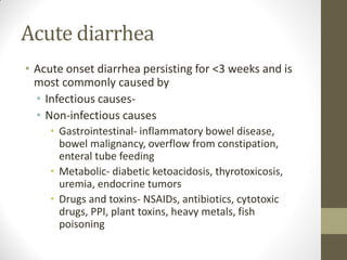 Acute and chronic diarrhea | PDF