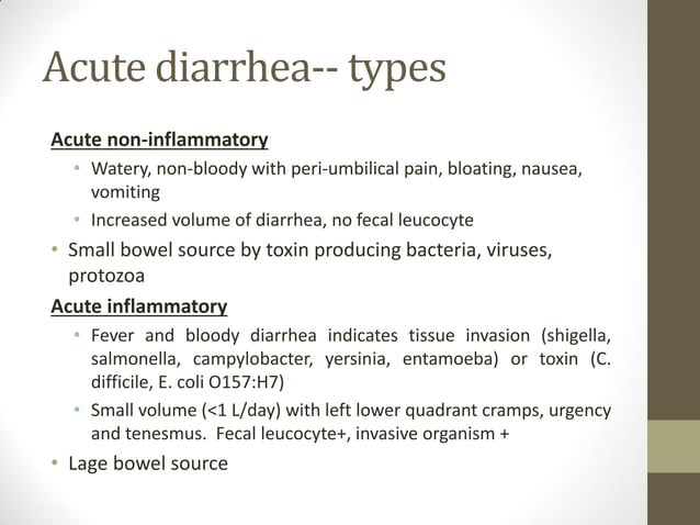 Acute and chronic diarrhea | PDF | Digestive Disorders | Diseases and ...