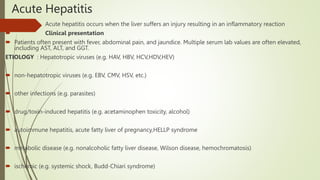 Acute and Chronic Hepatitis(A,B,C,D,E ,) | PPTX