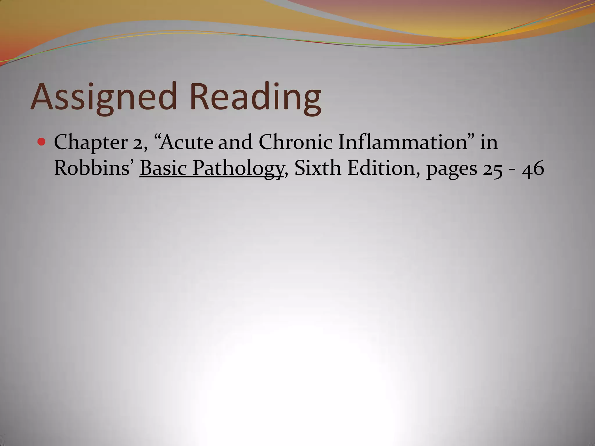 Acute and chronic inflammation 1 robbins | PPTX