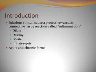 Acute and chronic inflammation 1 robbins | PPTX