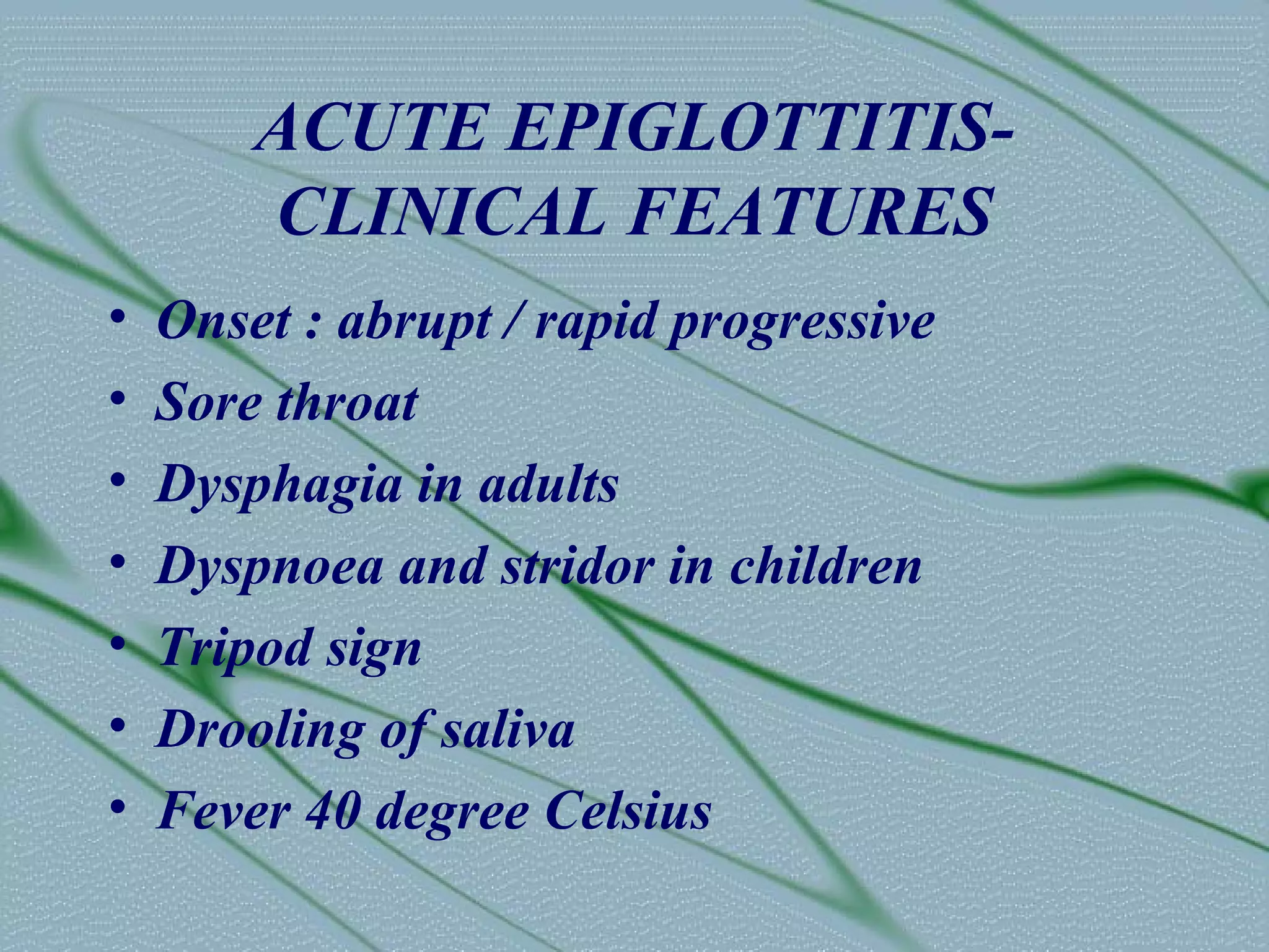 Acute and chronic inflammations of larynx | PPT