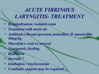 Acute and chronic inflammations of larynx | PPT