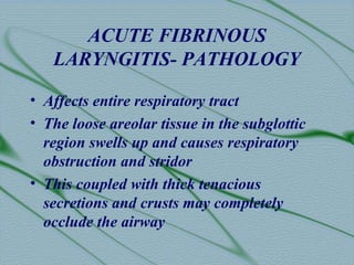 Acute and chronic inflammations of larynx | PPT