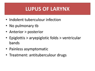 Acute and chronic inflammations of larynx | PPT