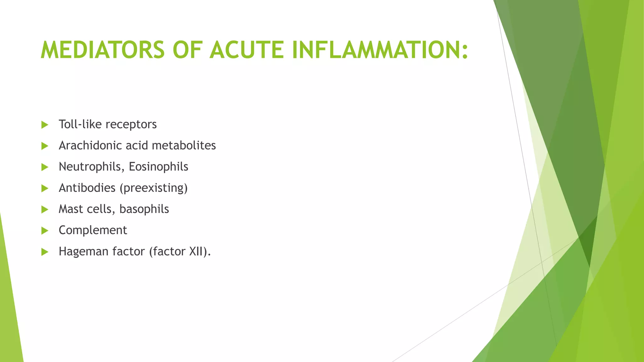Acute and Chronic inflammation & Wound Healing | PPTX