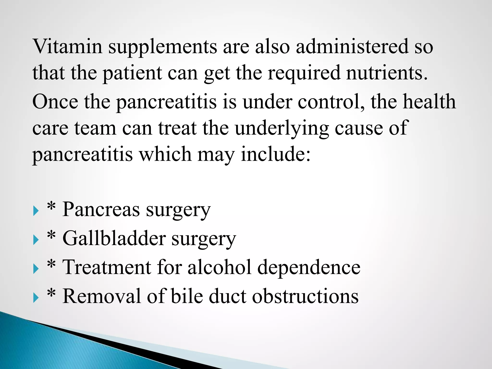 Acute and Chronic Pancreatitis- Their Causes, Symptoms and Treatments ...