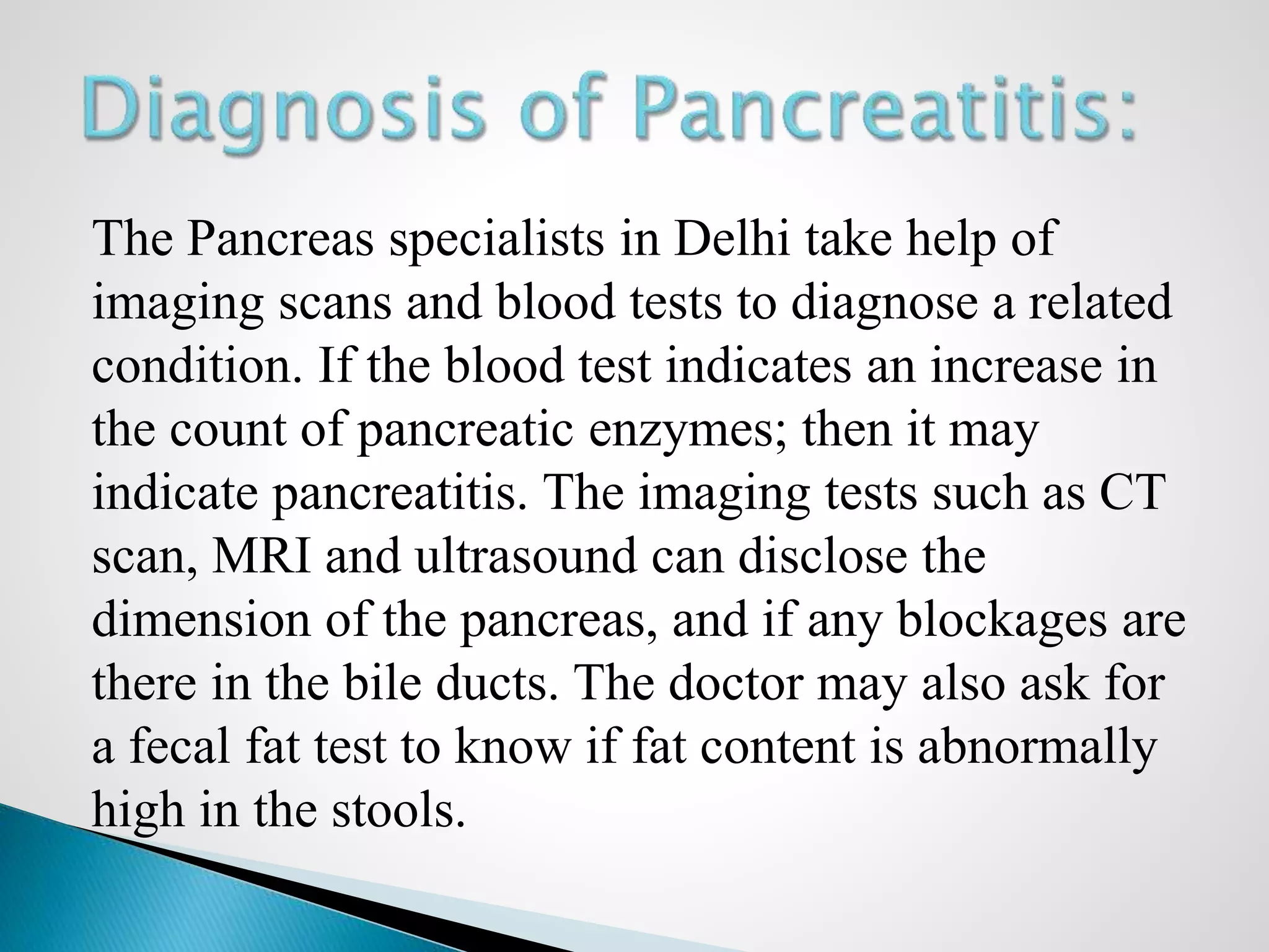 Acute and Chronic Pancreatitis- Their Causes, Symptoms and Treatments ...