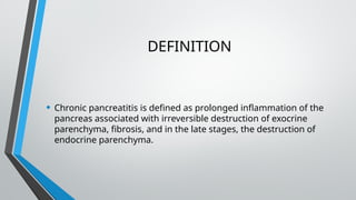 ACUTE AND CHRONIC PANCREATITIS PPT.pptx m | PPTX