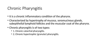 Acute and Chronic Pharyngitis-1.pptx surgical anatomy | PPTX