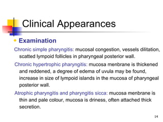 Acute and chronic pharyngitis | PPT