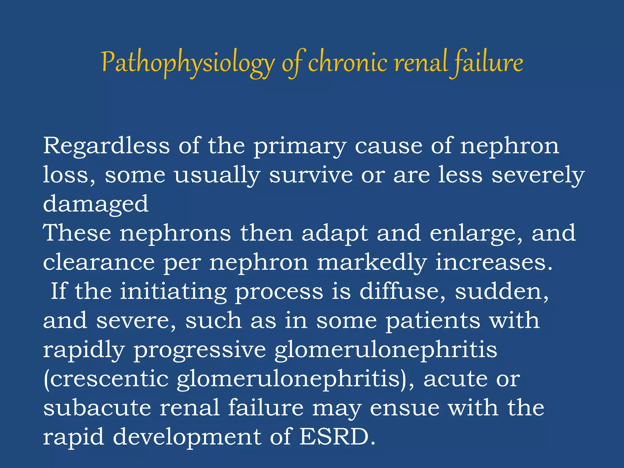 Acute and chronic renal failuree | PPTX