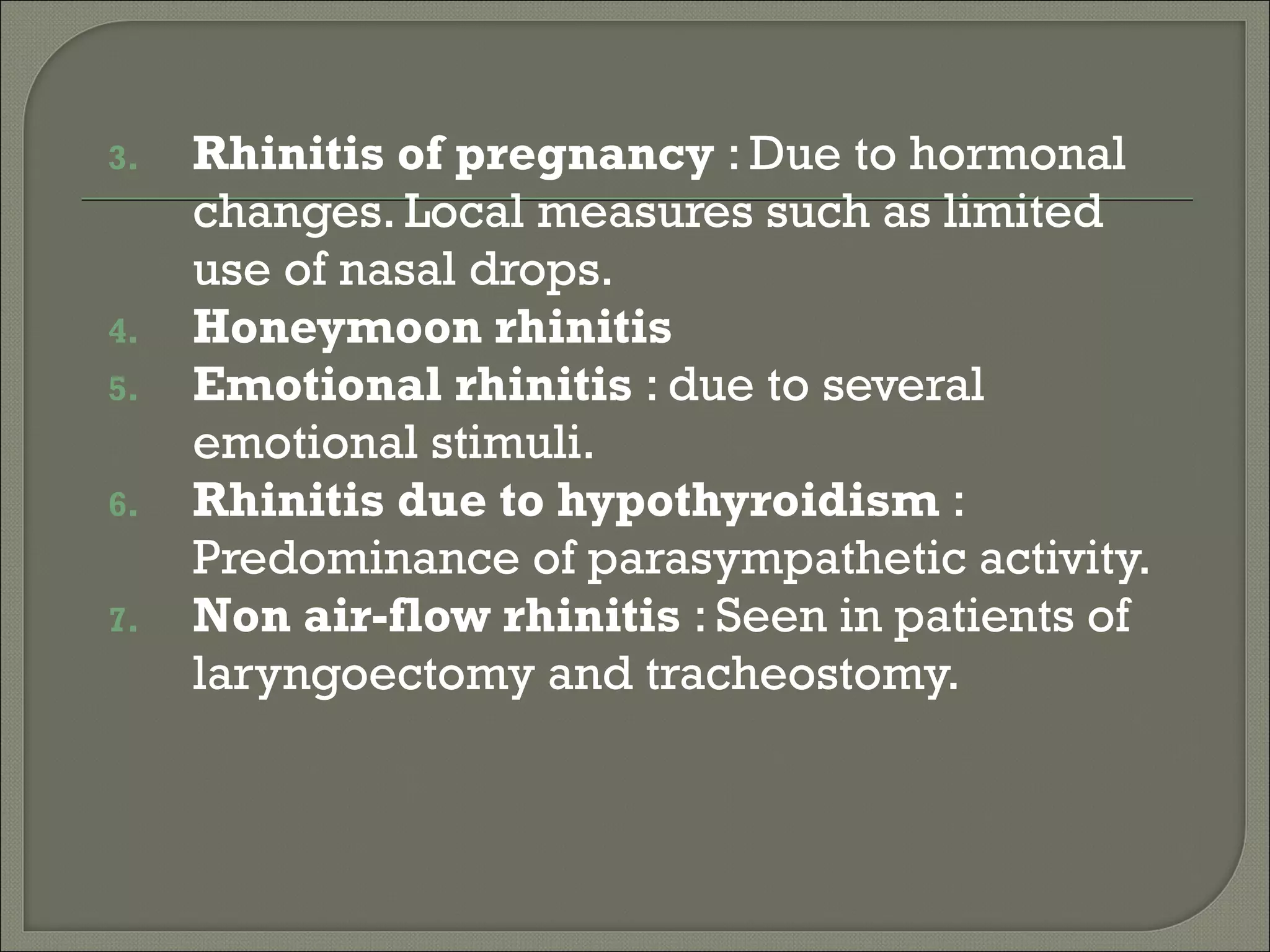 Acute and chronic rhinitis | PPT