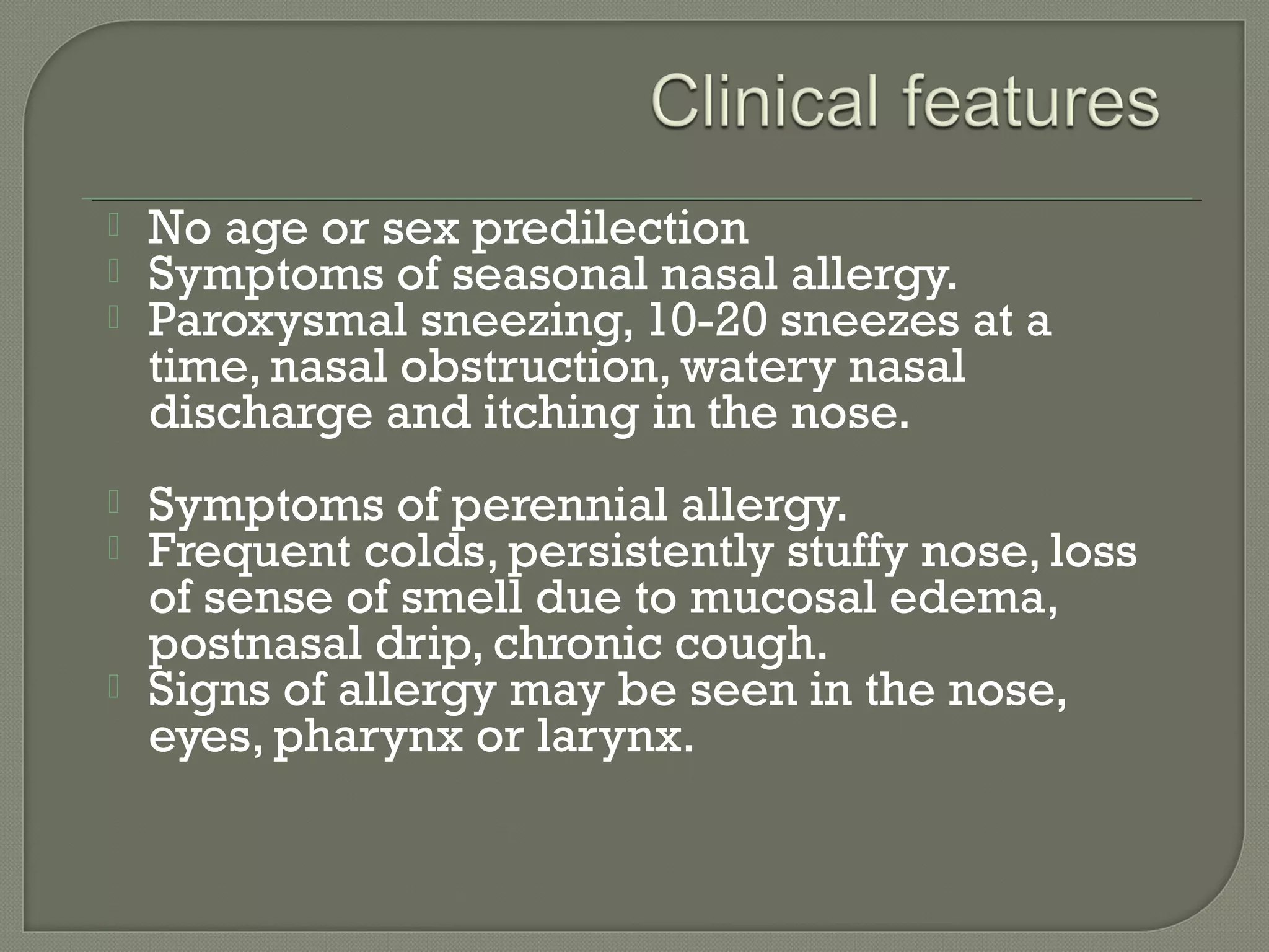 Acute and chronic rhinitis | PPT