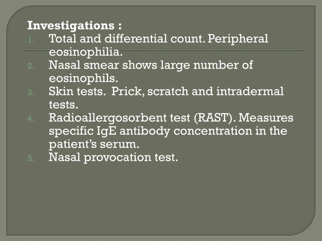 Acute and chronic rhinitis | PPT