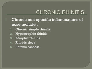 Acute and chronic rhinitis | PPT