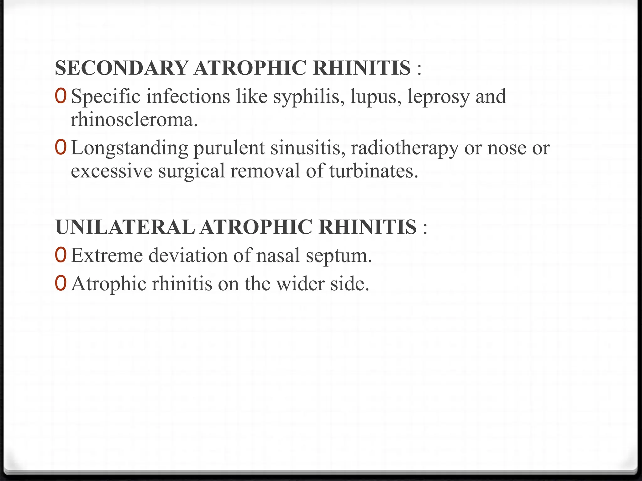 acute and chronic rhinitis - powerpoint | PPT
