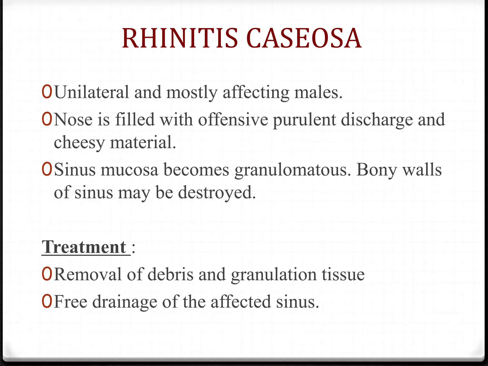 acute and chronic rhinitis - powerpoint | PPT