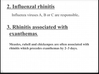 acute and chronic rhinitis - powerpoint | PPT