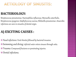 Acute and chronic sinusitis | PPTX