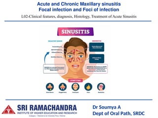 Acute and Chronic sinusitis, focal and foci of infection.pptx