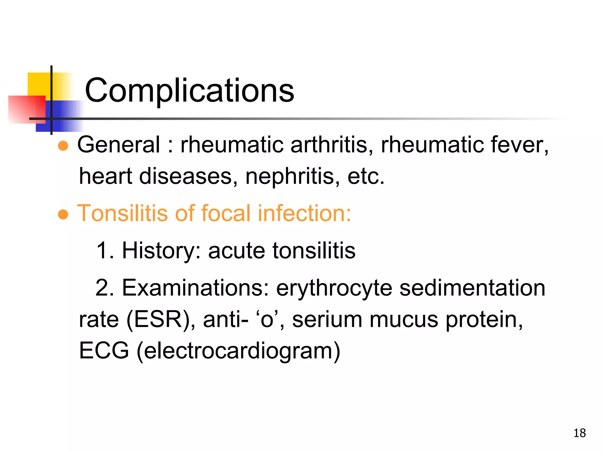 Acute and chronic tonsilitis | PPT