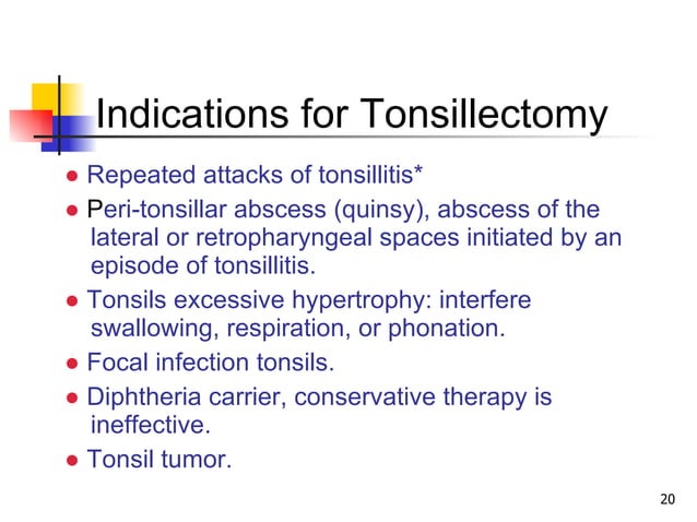 Acute And Chronic Tonsilitis Ppt