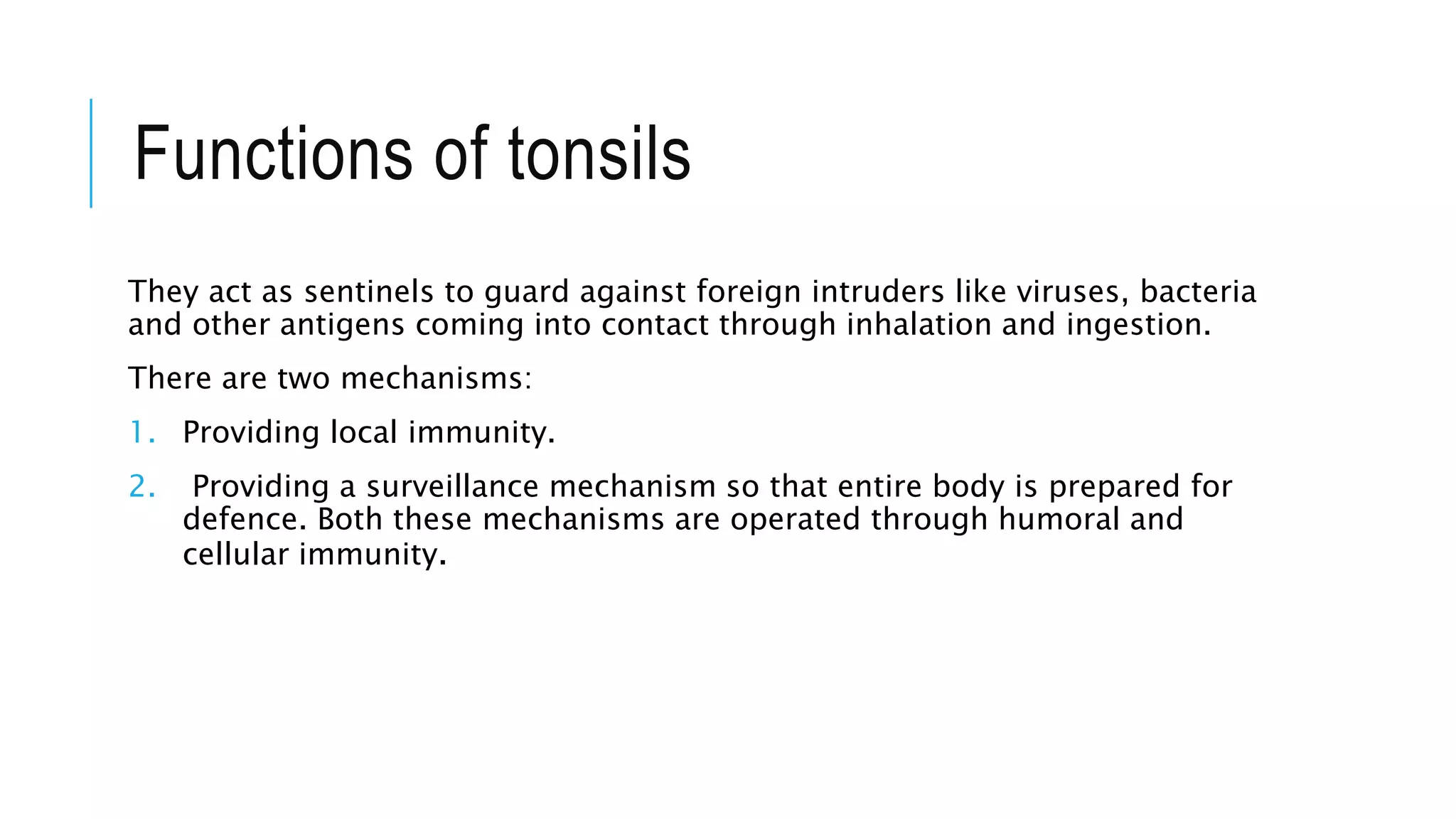 Acute and chronic tonsilitis | PPTX