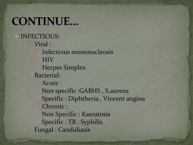 Acute And Chronic Tonsilitis Pptx