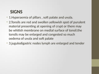ACUTE AND CHRONIC TONSILLITIS 1.pptx seminar | PPTX