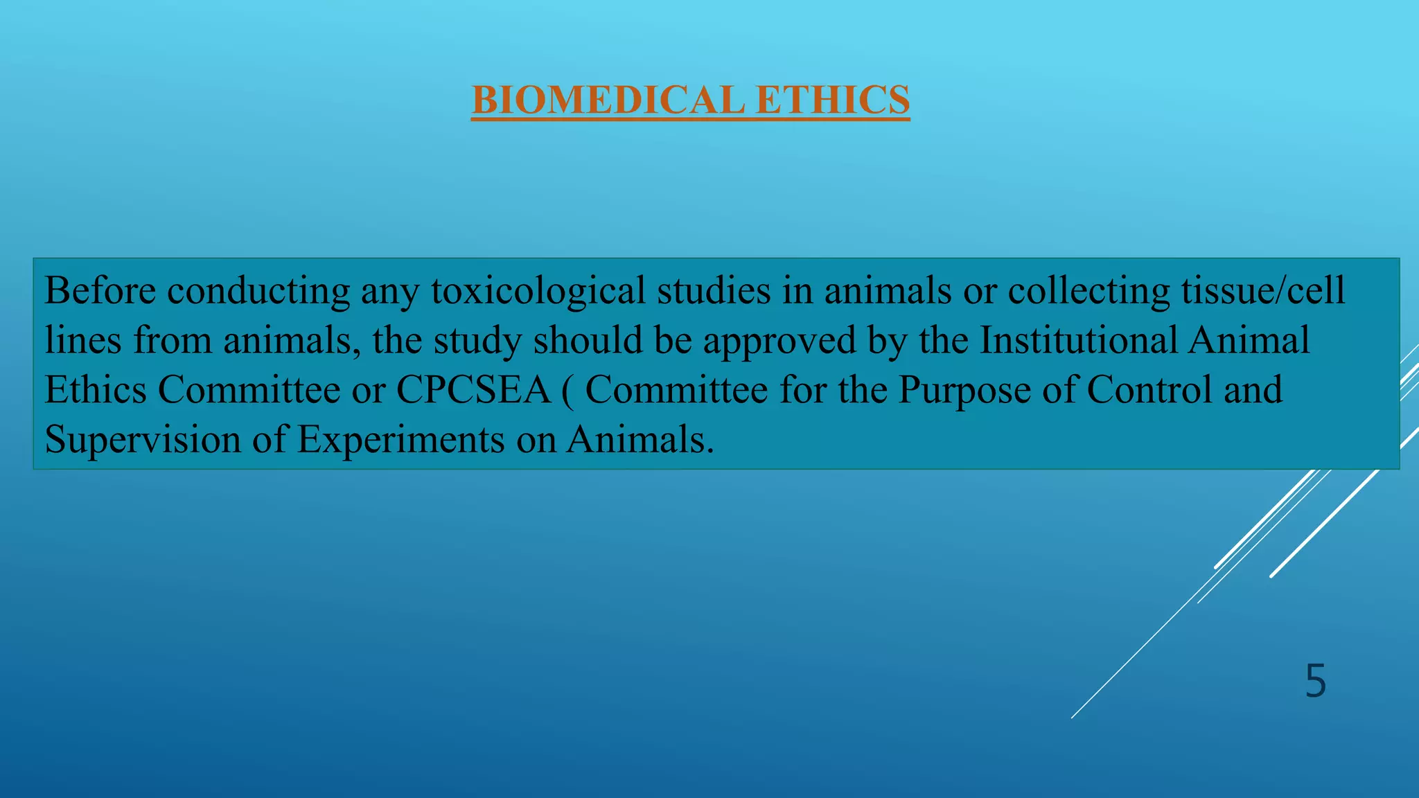 Acute and chronic toxicity studies in animals | PPTX
