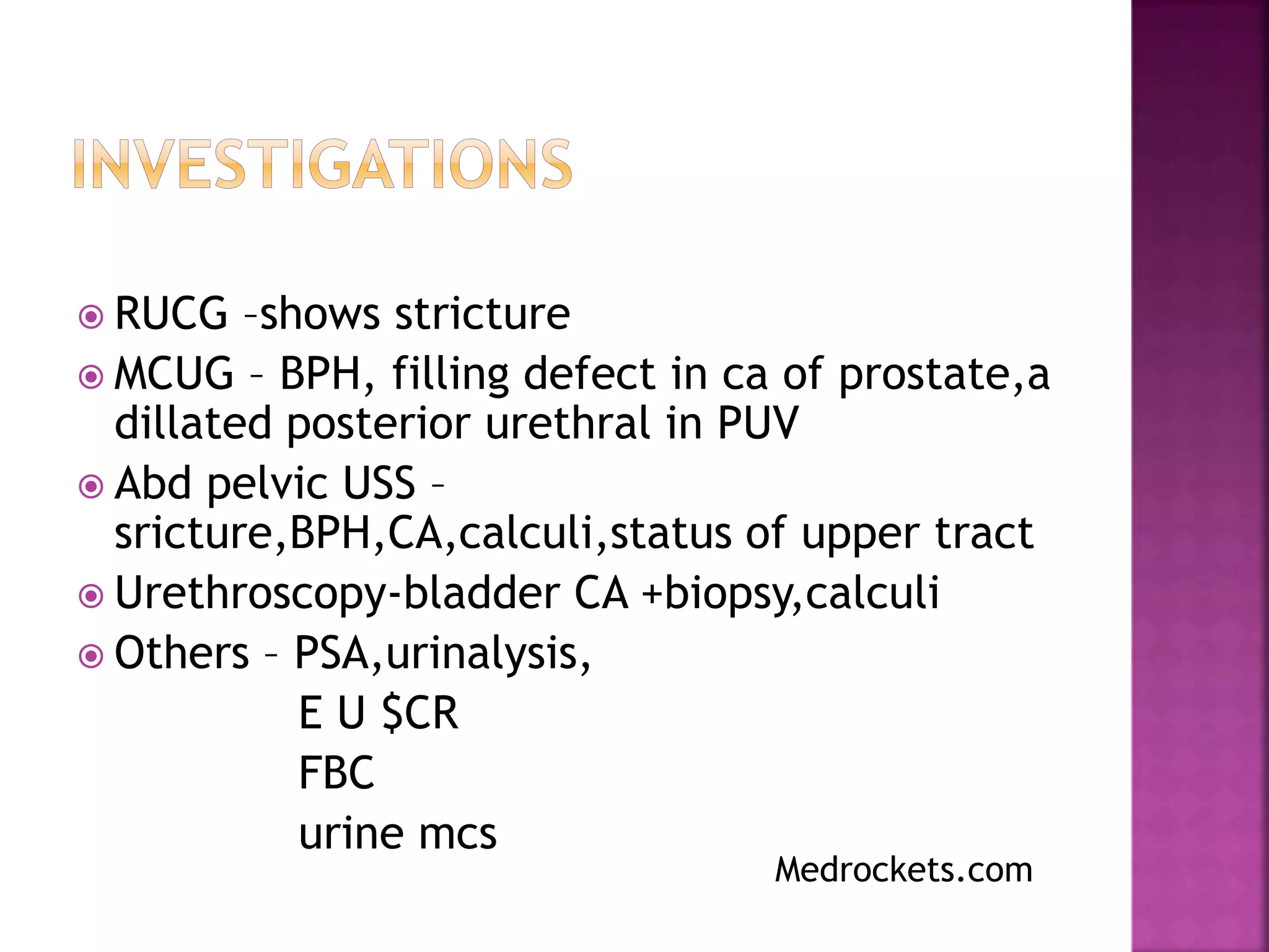 Acute and chronic urinary retention | PPTX