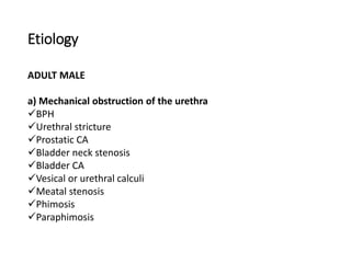 Acute and Chronic Urinary Retention.pptx
