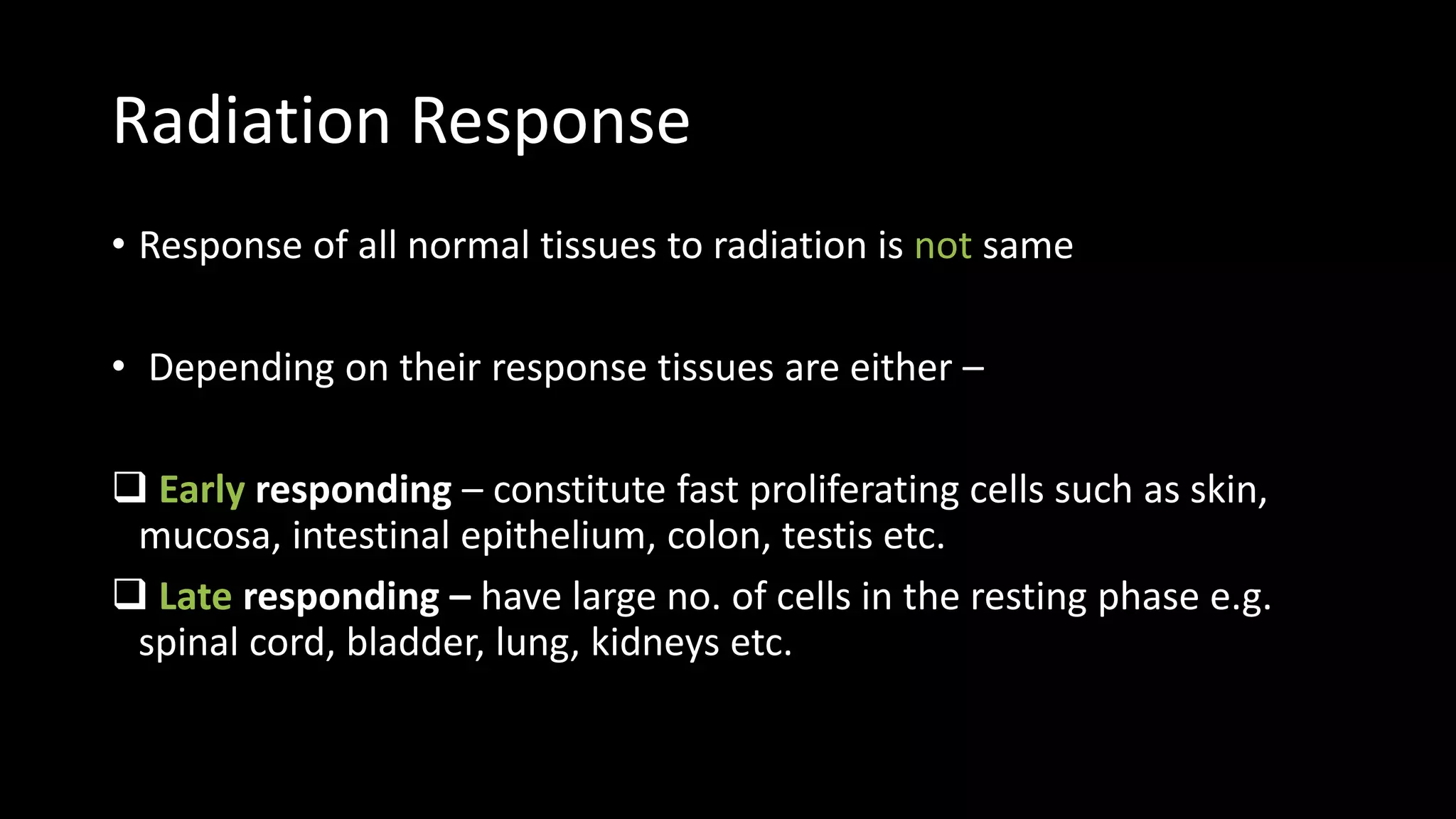 Acute and Late Radiation Related Side Effects and their Management in ...