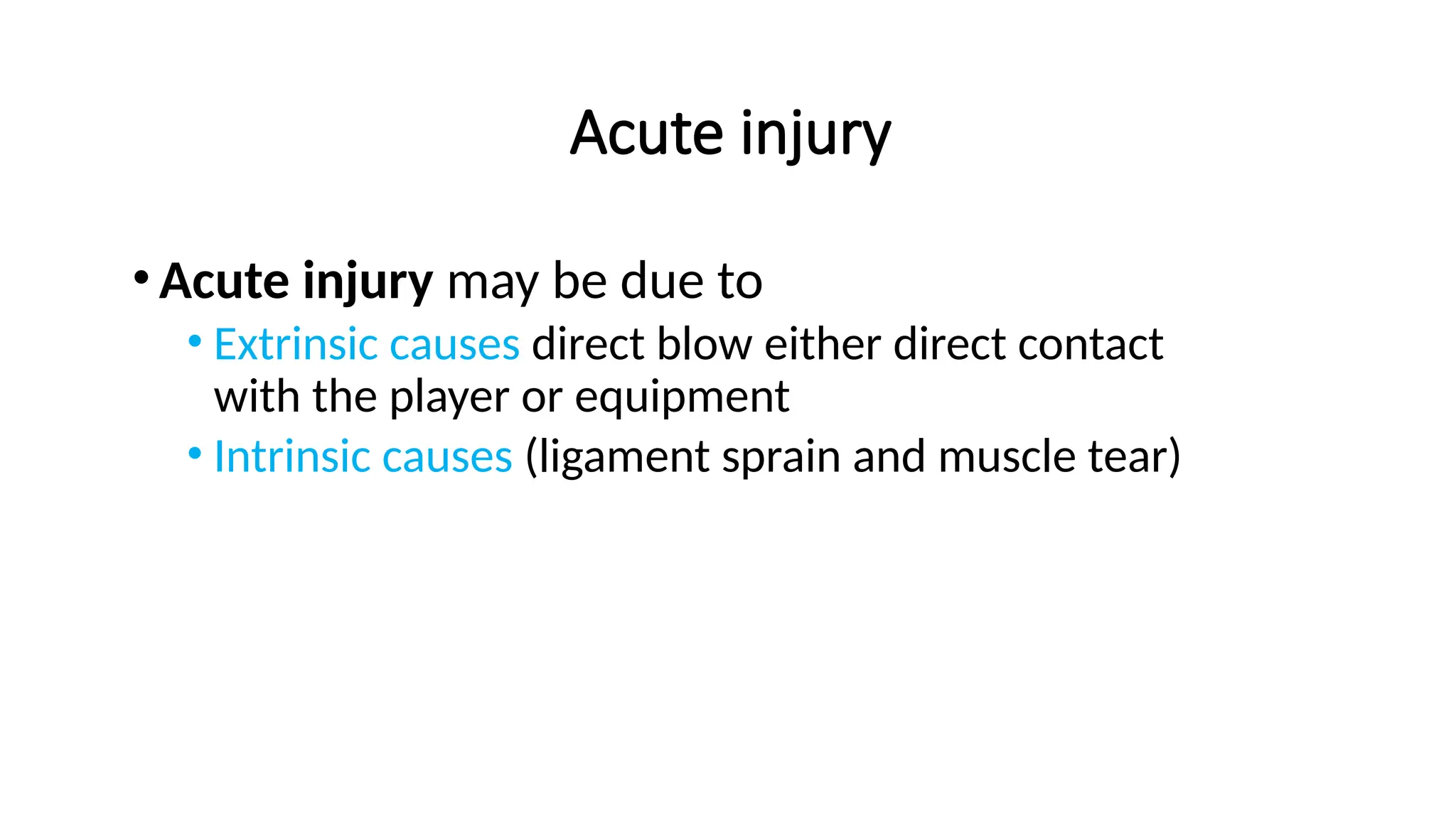Acute and Overuse Injuries unlock.nnnpptx | PPTX