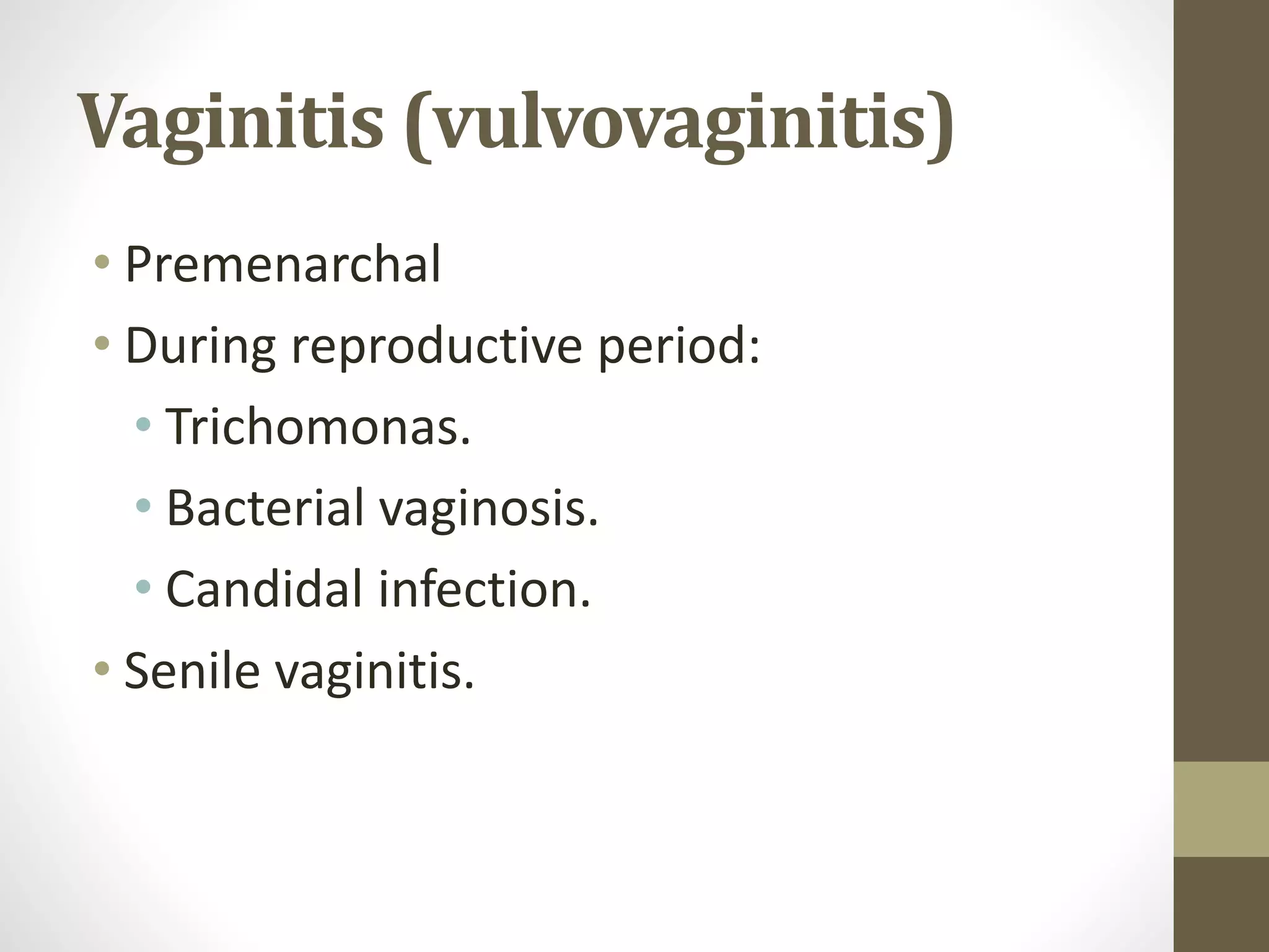 Acute and persistent vaginitis | PPT