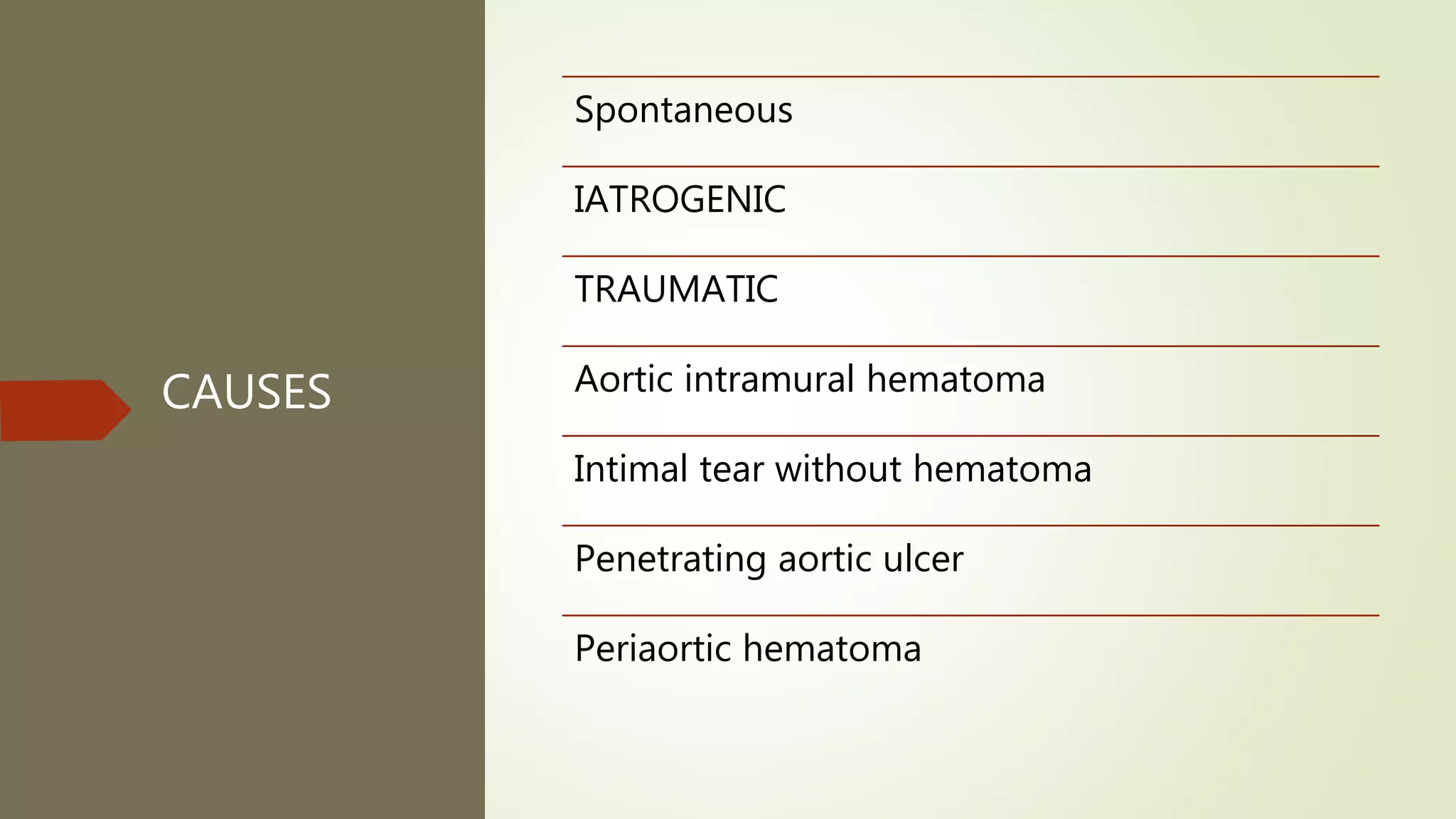 Acute aortic dissection | PPTX