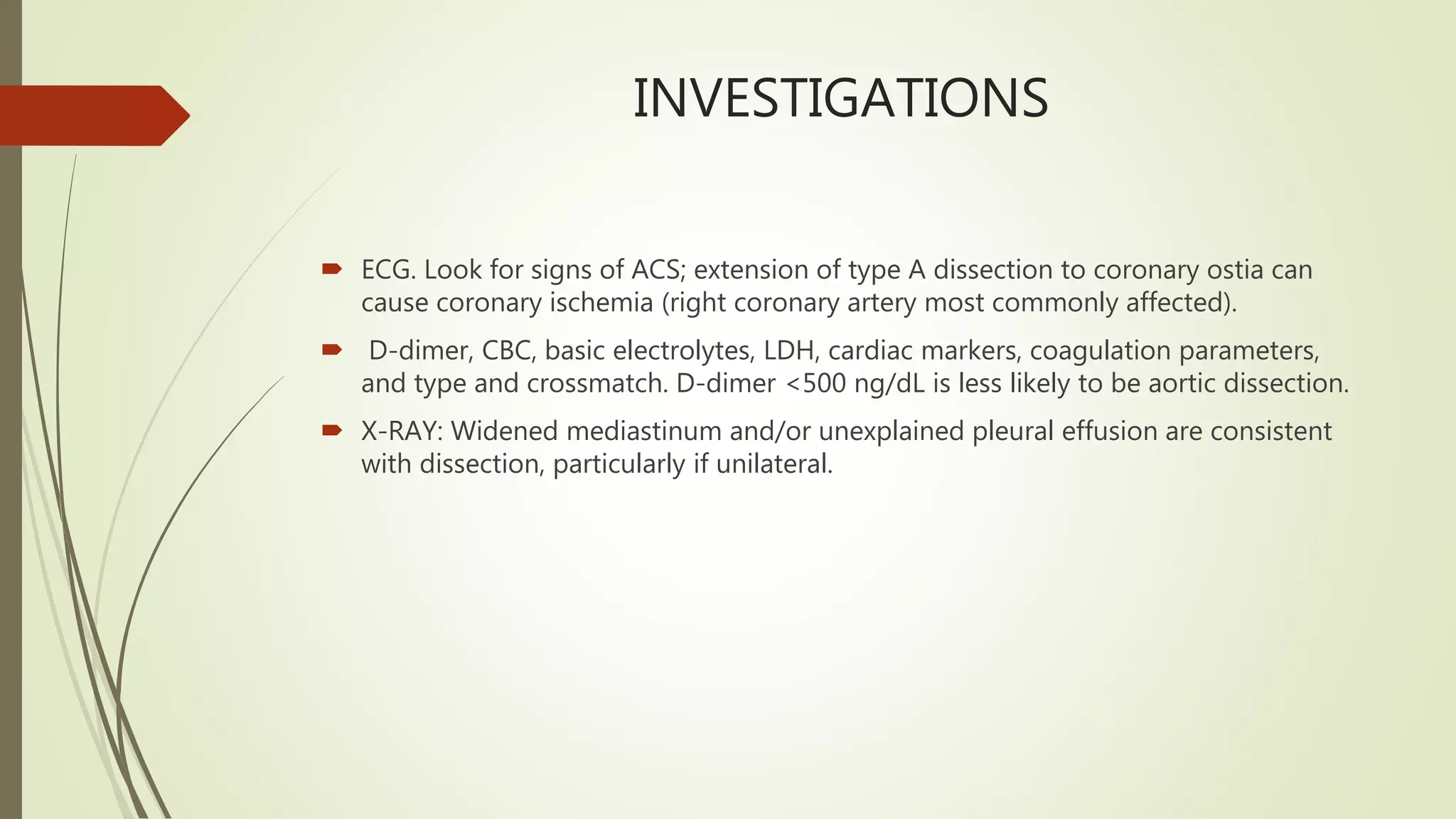 Acute aortic dissection | PPTX