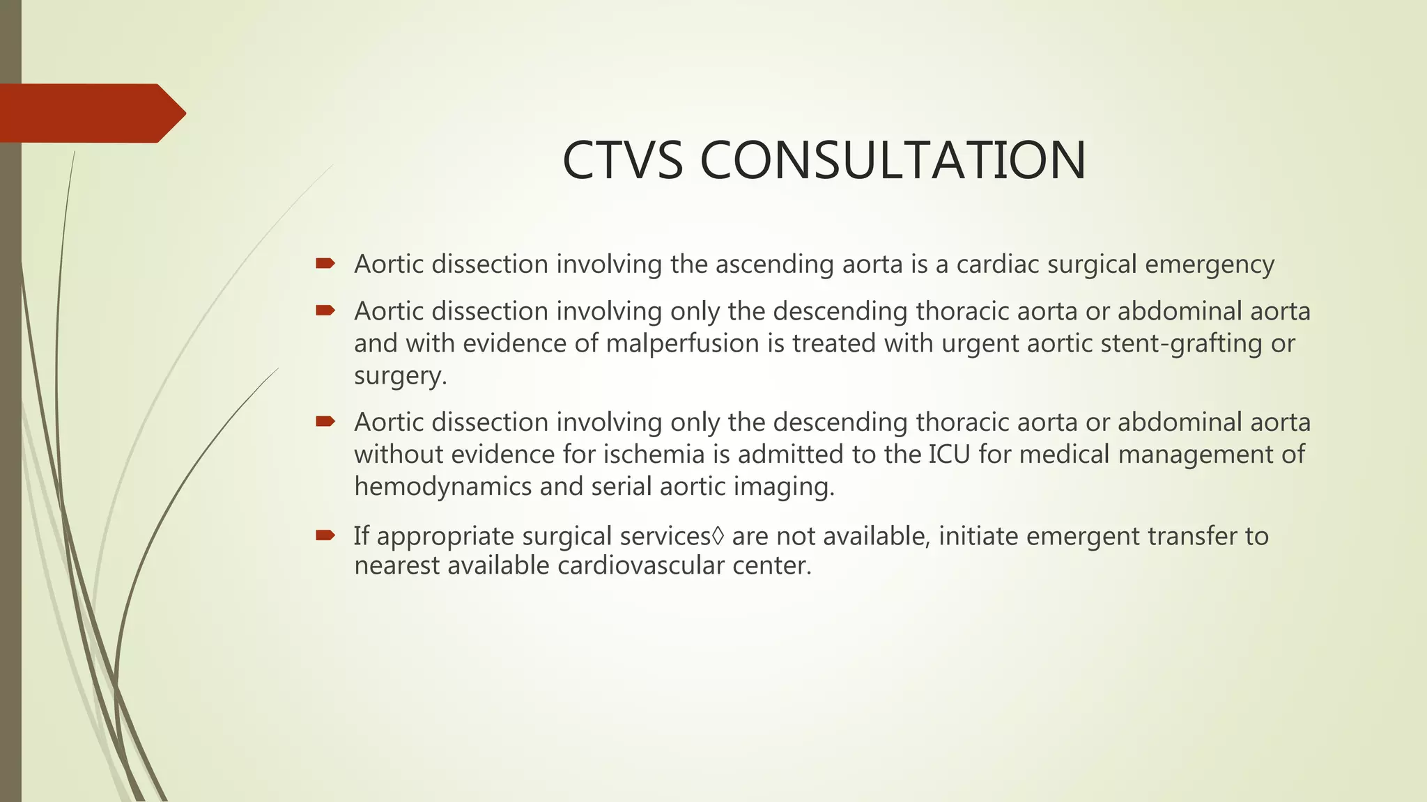 Acute aortic dissection | PPTX