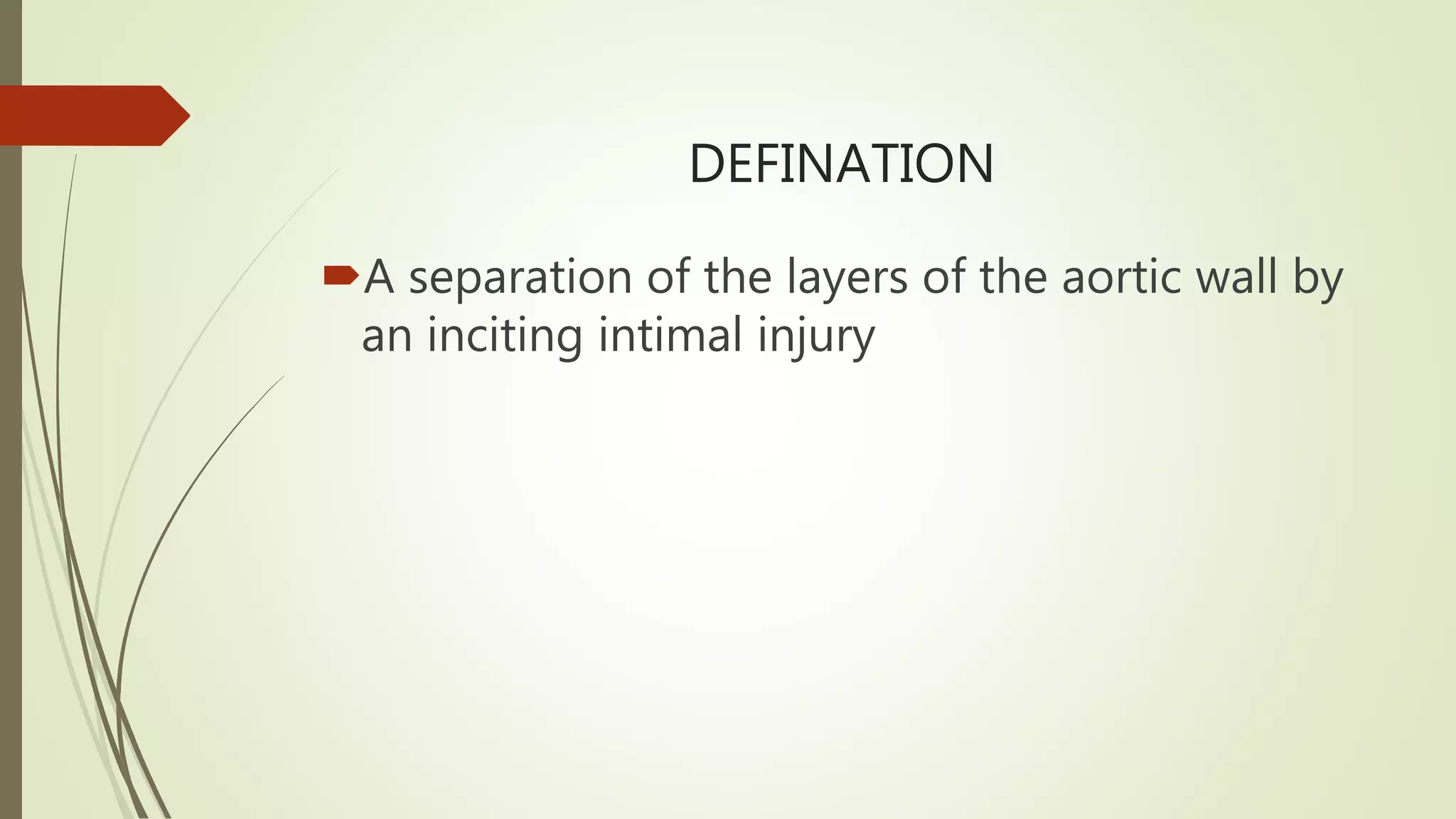 Acute aortic dissection | PPTX
