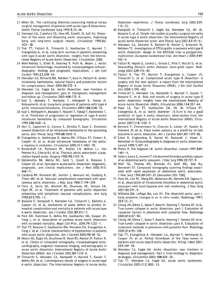Acute Aortic Dissection- Perspectives from the International Registry ...