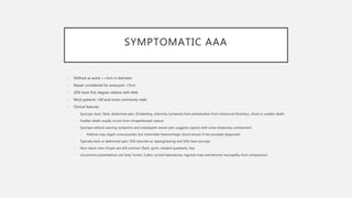 Acute aortic emergencies | PPT