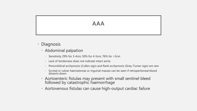 Acute aortic emergencies | PPT